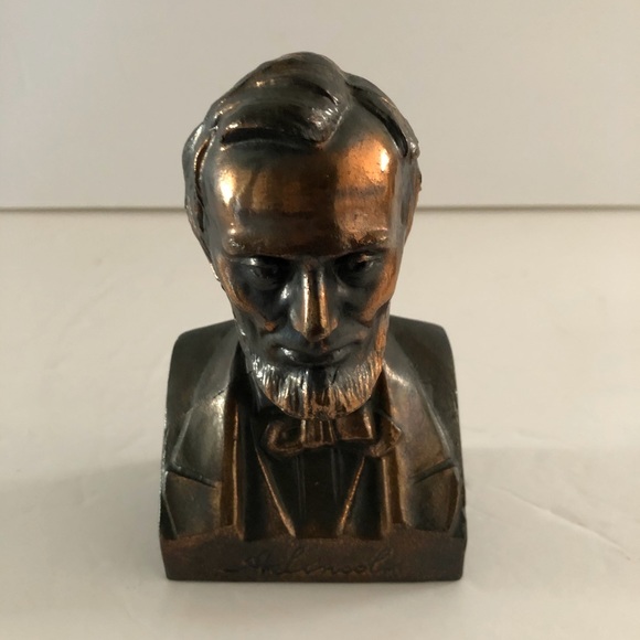 Accents | Abraham Lincoln Bronzed Copper Head Sculpture | Poshmark